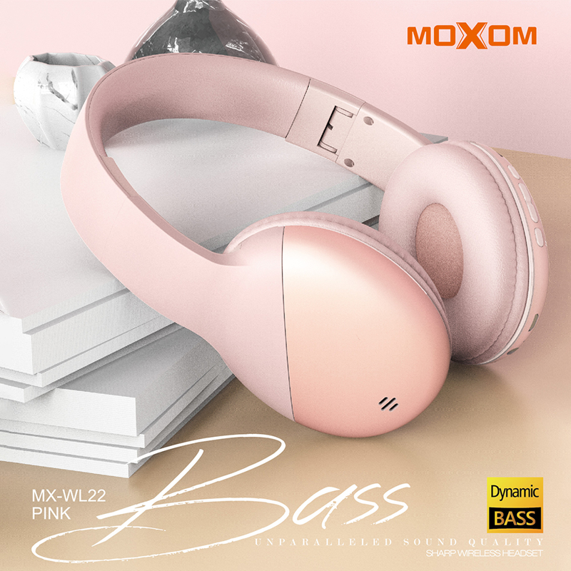 MS Mobile. Slusalice Bluetooth Moxom MX-WL22 pink