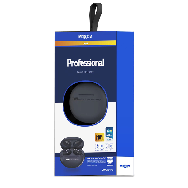 MS Mobile. Slusalice Bluetooth Moxom MX-TW26 crne