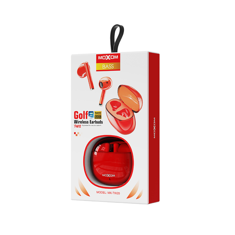 MS Mobile. Slusalice Bluetooth Moxom MX-TW20 crvene